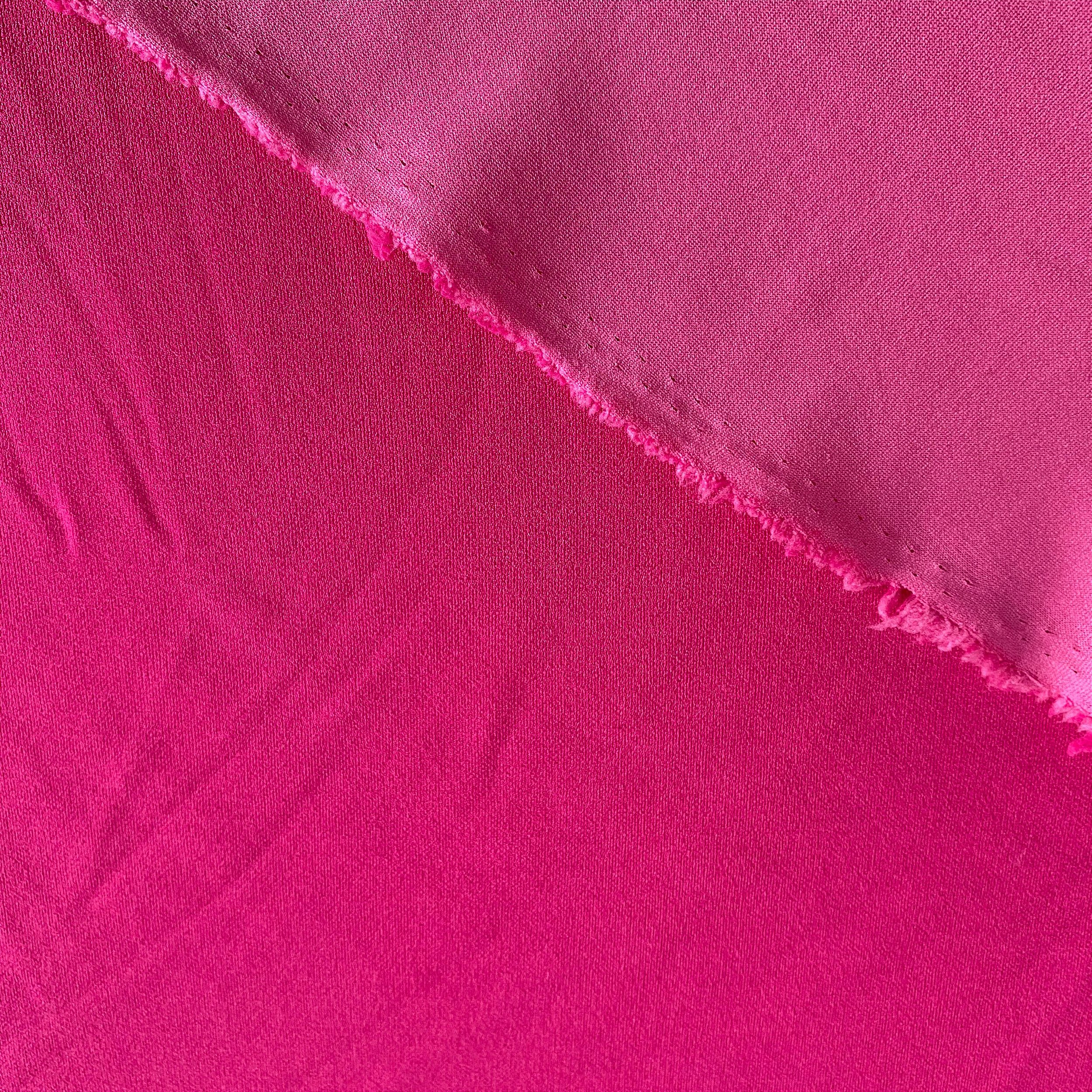 CREPE MALHA SCUBA TINTO (ROSA PINK) - Ponto dos Tecidos