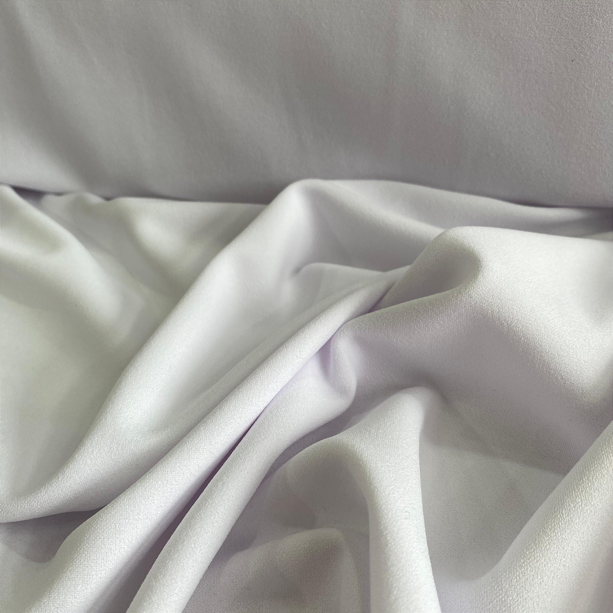 CREPE MALHA SCUBA TINTO (BRANCO) - Ponto dos Tecidos