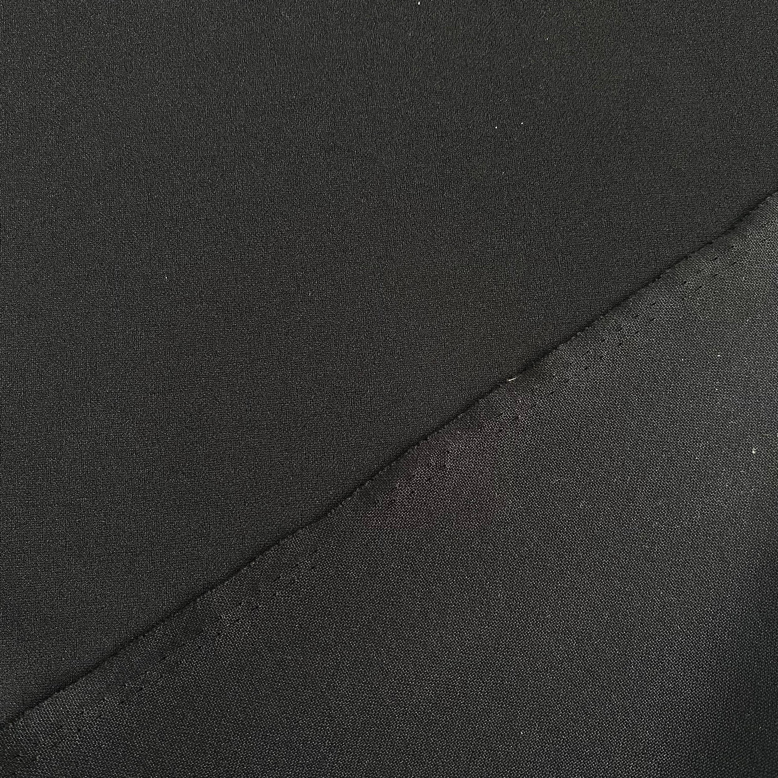 CREPE MALHA SCUBA TINTO (PRETO) - Ponto dos Tecidos