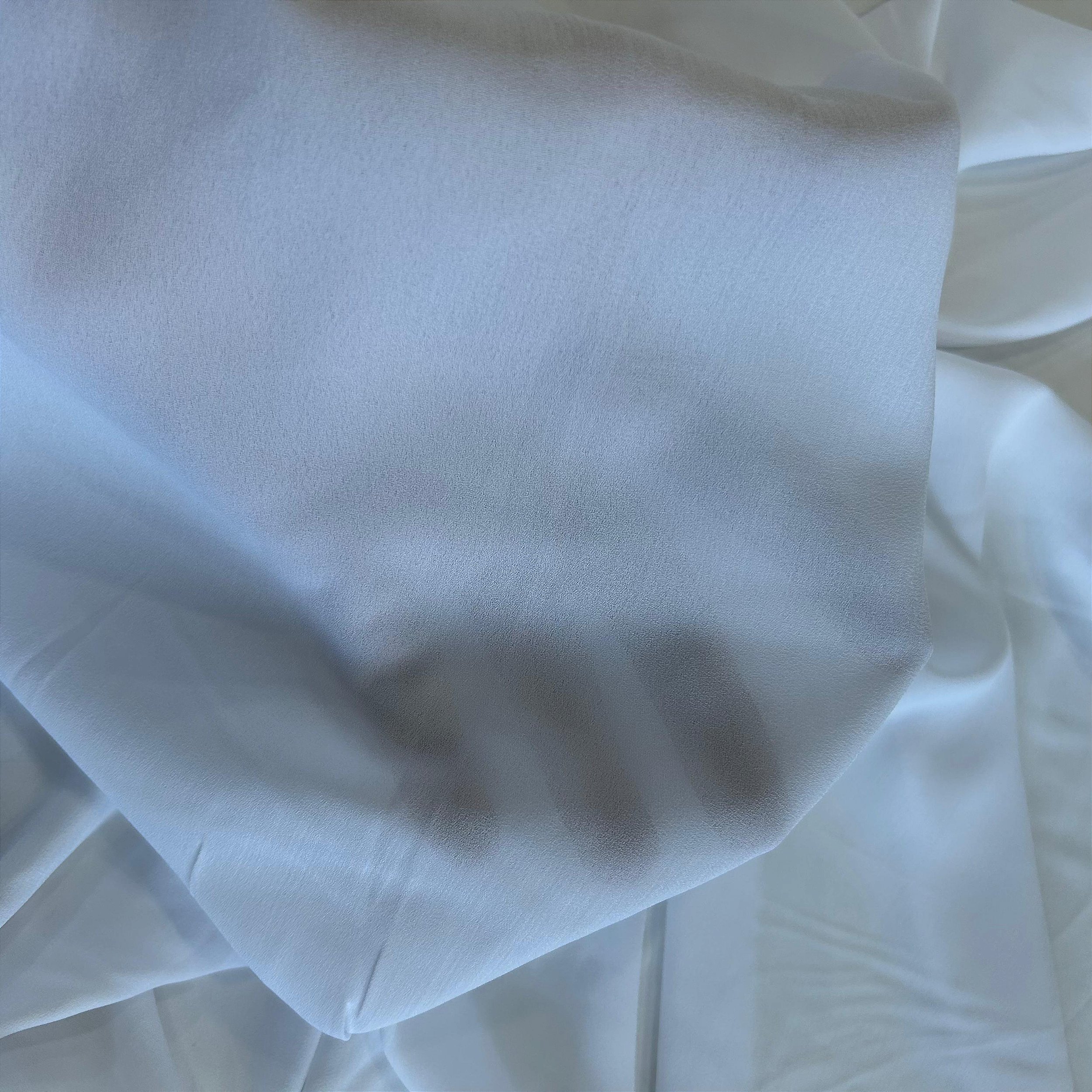 TECIDO CREPE HI TWIST SERAFINA | 100%POLIÉS - 1,50L | BRANCO - Ponto dos Tecidos