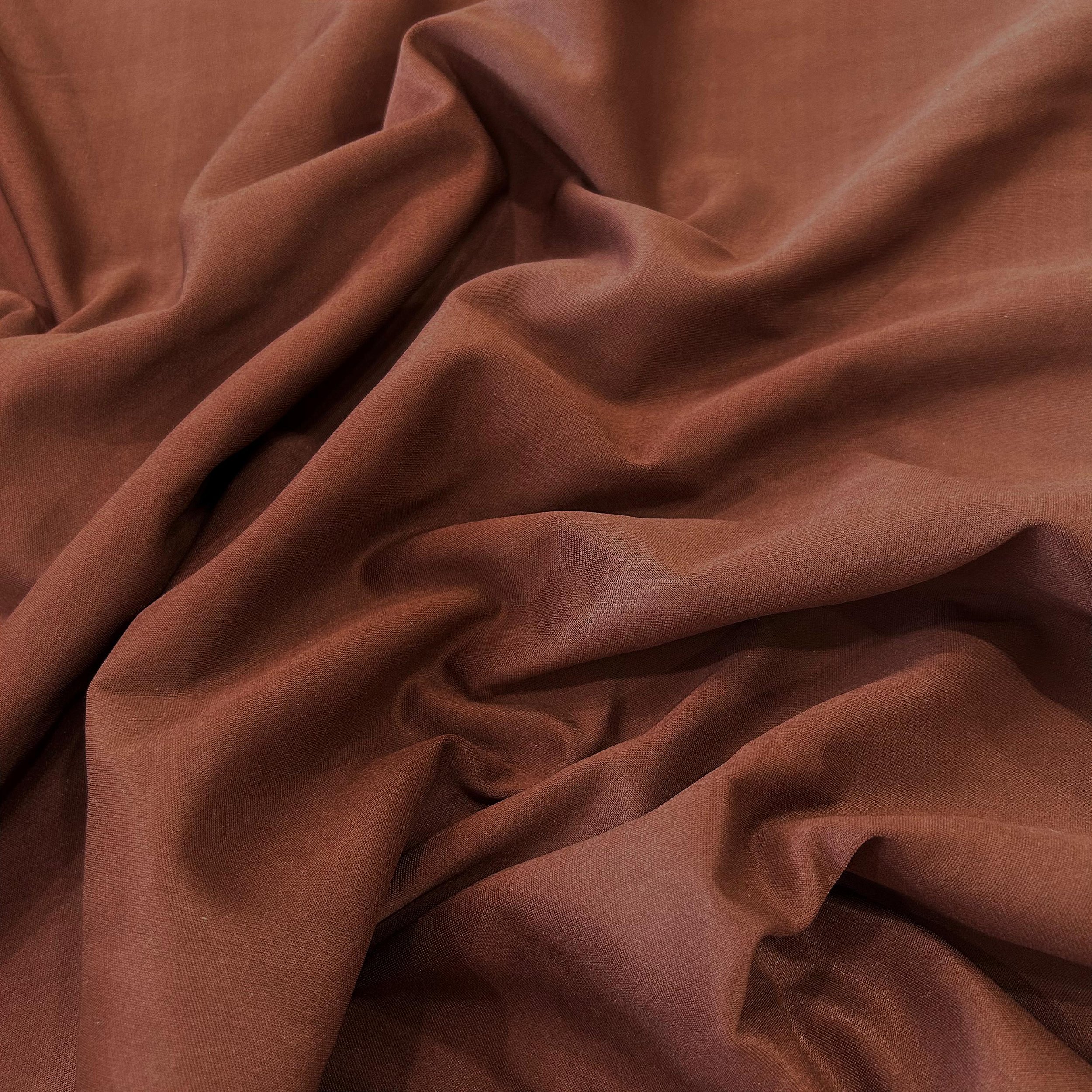 TECIDO MALHA SCUBA SUEDE | 95% Poliés 5% Elas | AVELÃ - Ponto dos Tecidos