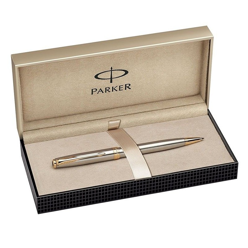 Caneta Esferográfica Parker Sonnet Aço Inox GT S0809140/1931507 - Tebel ...