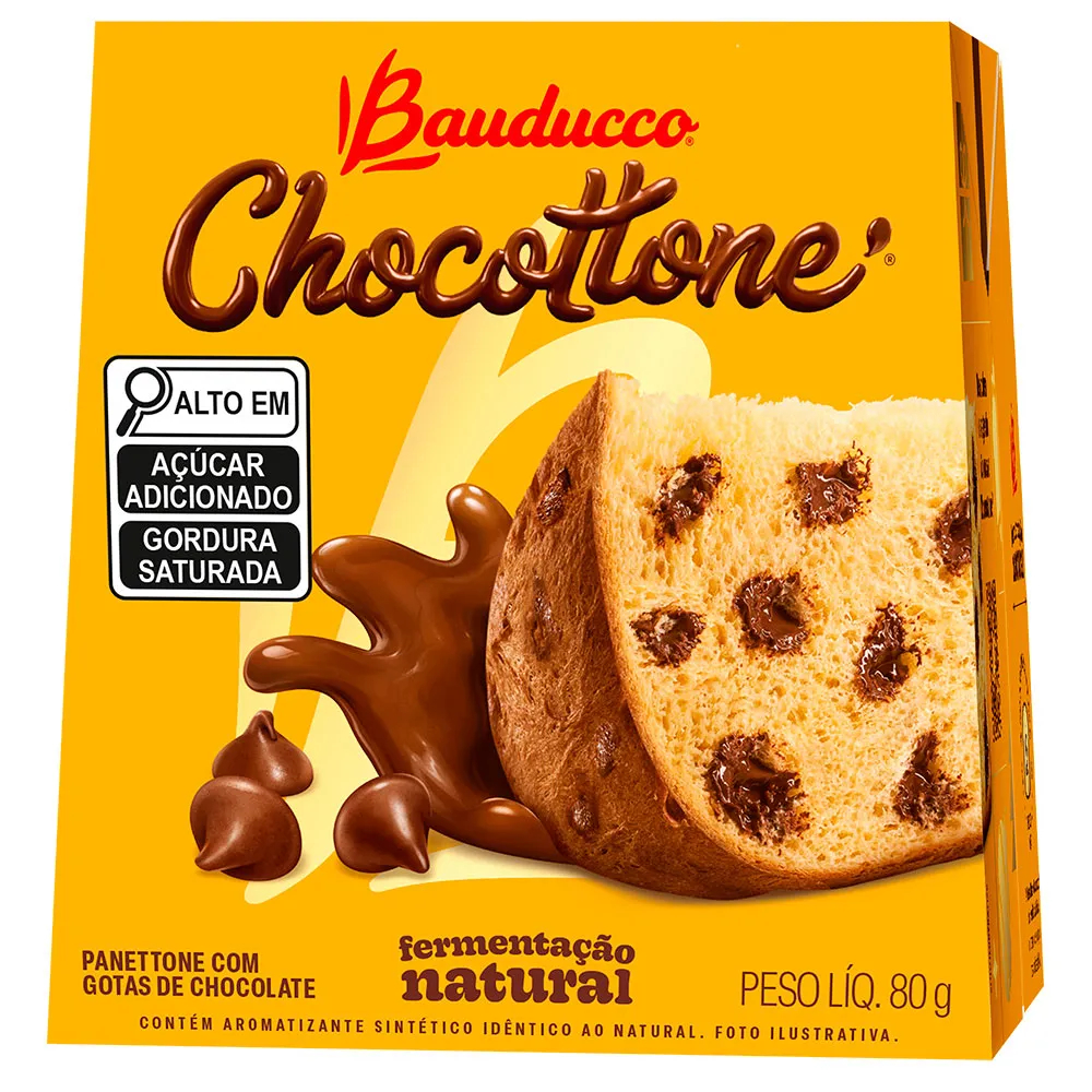 Mini Chocottone Panettone Bauducco 80g - Tebel Suprimentos: Sua Papelaria Online Completa ...