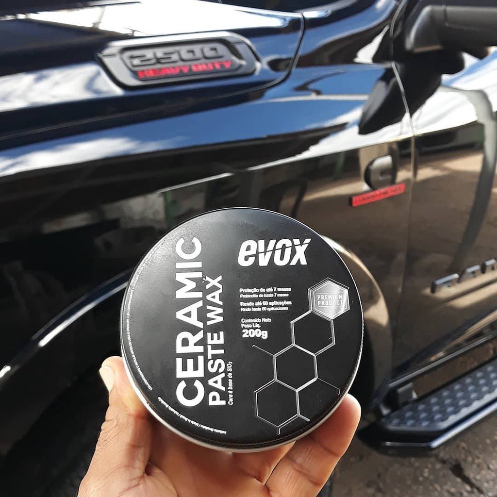 Ceramic Paste Wax Cera a Base de SiO2 200g Evox - Cris Car Care - Produtos Estética Automotiva