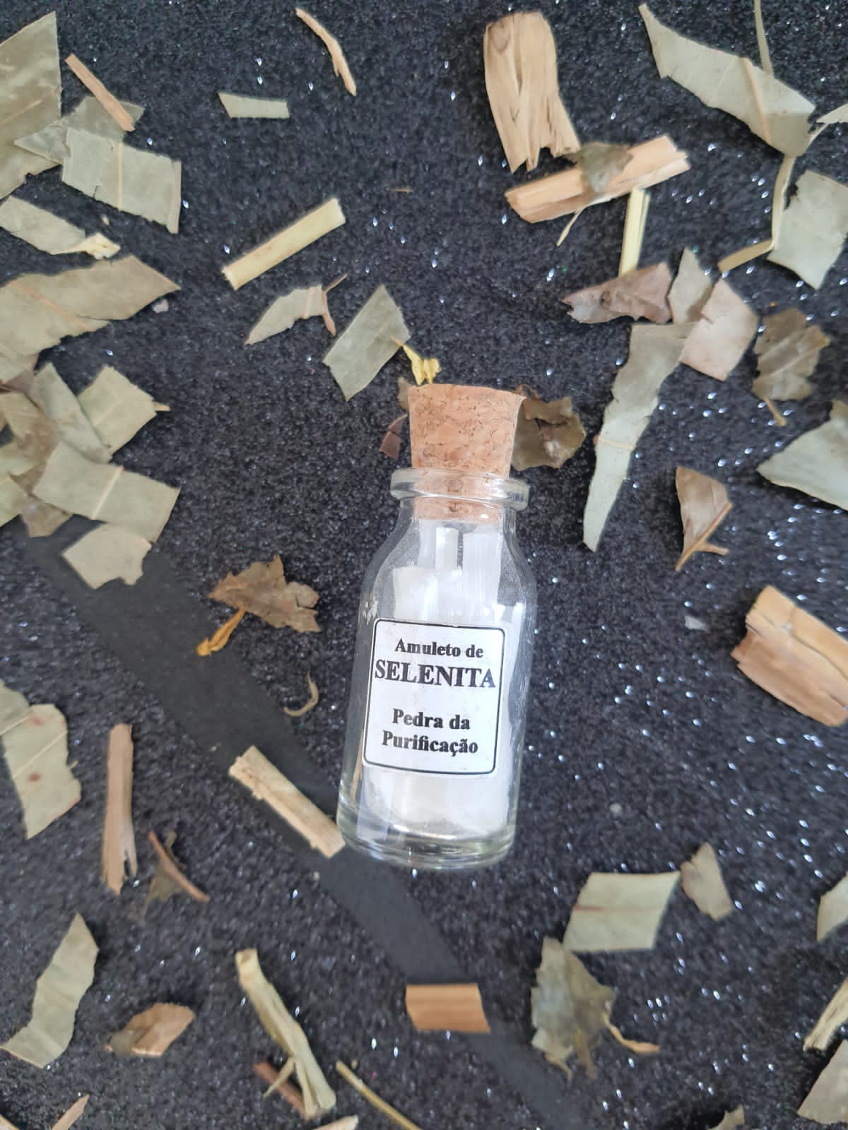 Mini Amuleto de Selenita - Thaline Do Axe Loja Oficial