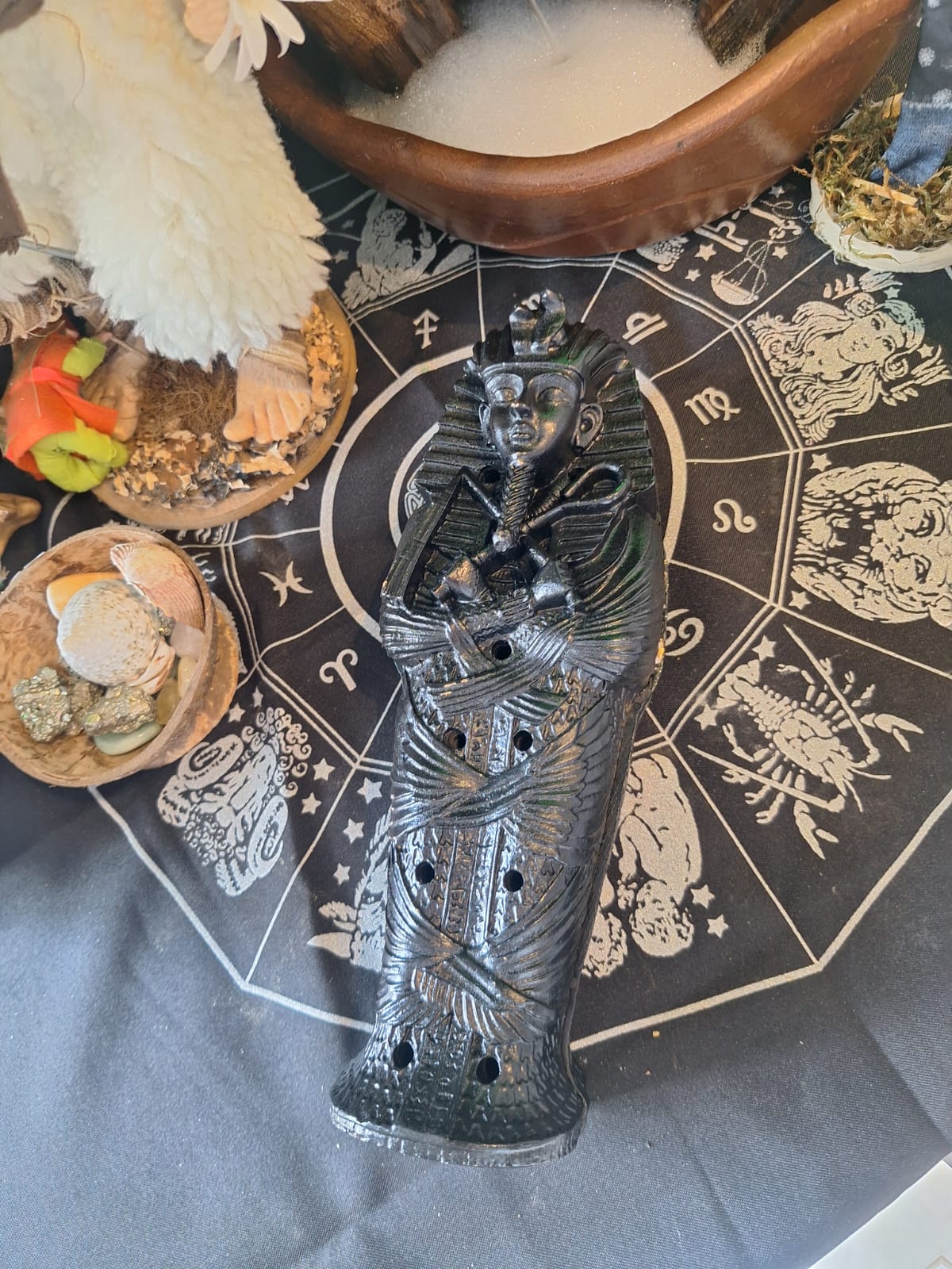 incensario sarcofago múmia - Thaline Do Axe Loja Oficial