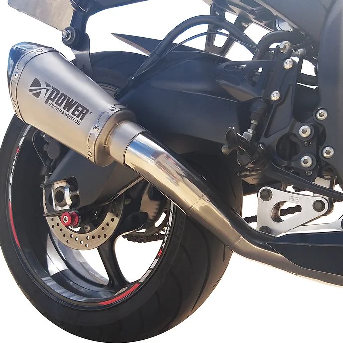 Ponteira Escapamento Esportivo link moto Suzuki Srad 1000 racing inox - Power Escapamentos