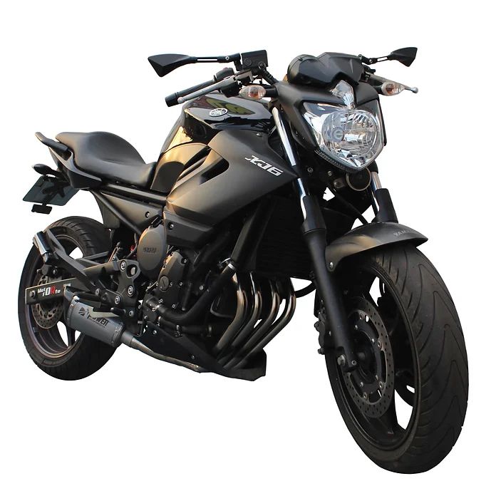 Ponteira Escapamento Esportivo completo da moto yamaha XJ6 full inox ...