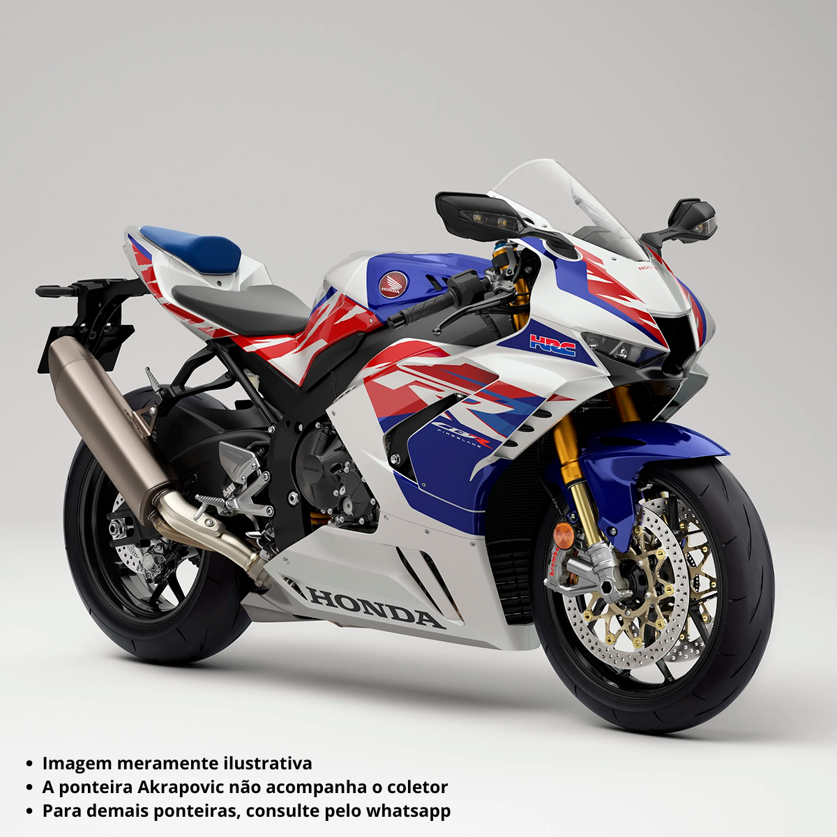 Ponteira Escapamento Esportivo completo honda cbr 1000rr-r Titanio ...