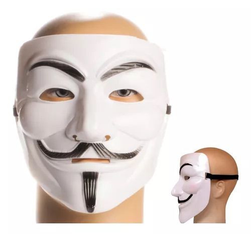 Máscara Anonymous Filme V de Vingança Cosplay Hacker Vendetta Guy ...
