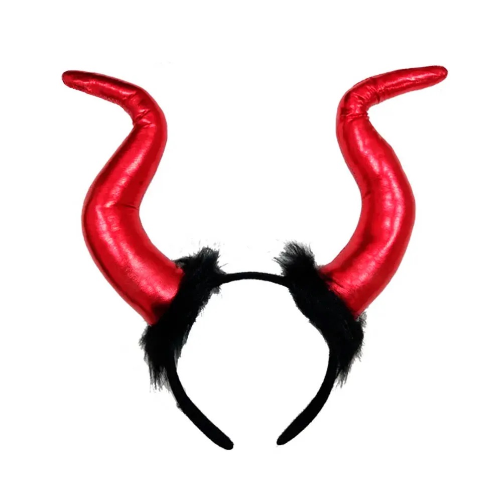 Tiara Diabinha Luxo Chifre Diabo Acessório Fantasia Capeta Festa ...