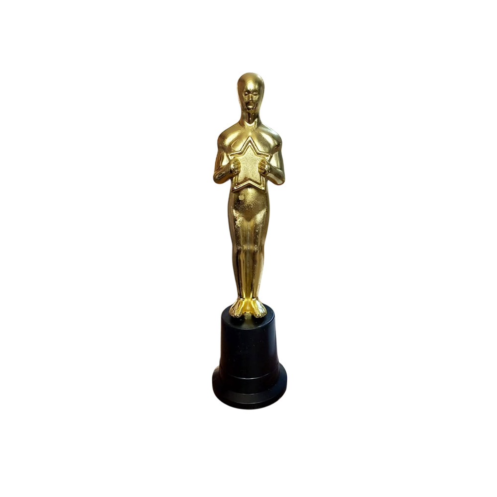 Estátua Troféu Oscar Decorativo Estatueta Dourada Hollywood Premiação ...
