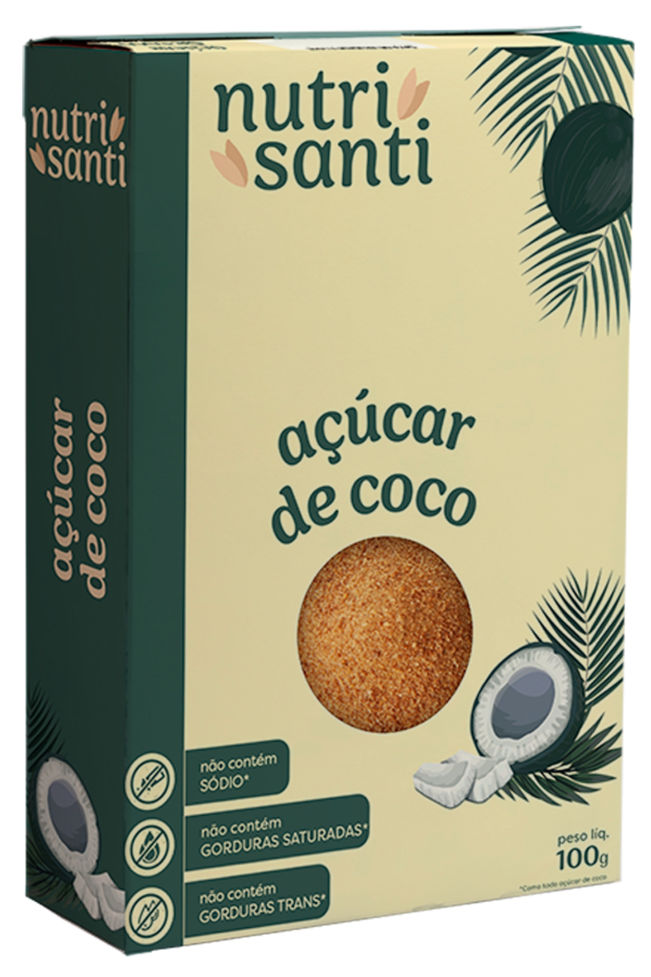 AÇÚCAR DE COCO - NUTRISANTI - 100G - Nutrisanti