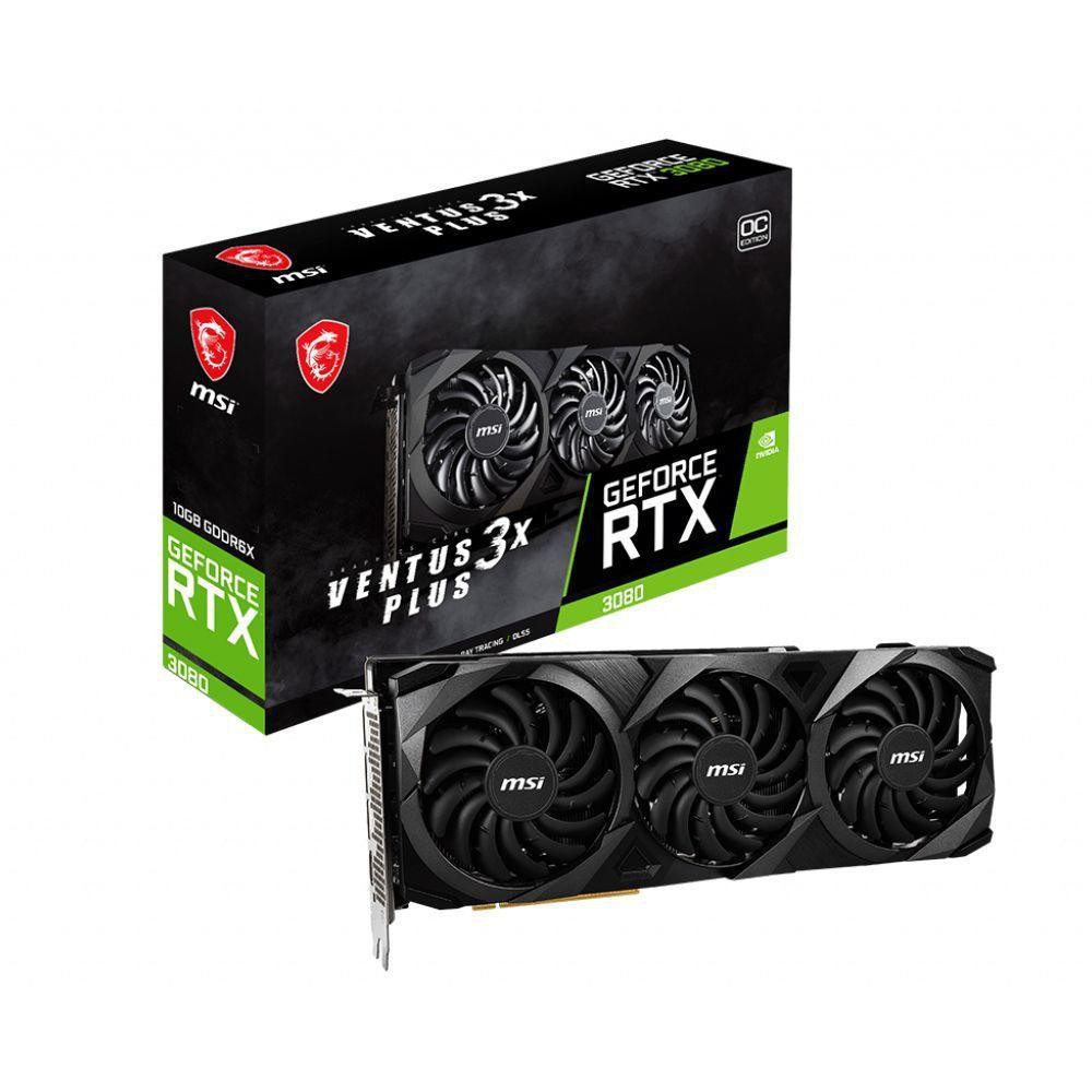 Placa de Video MSI GeForce RTX 3080 Ventus 3X Plus 10G OC LHR 10GB ...