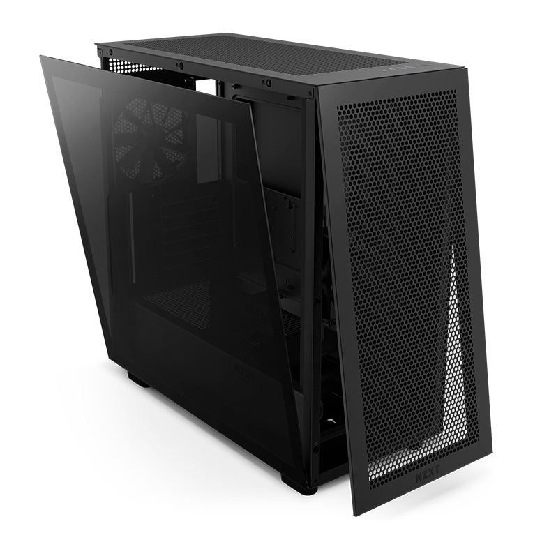 Gabinete NZXT H710 Flow Vidro Temperado e 2 Ventoinhas Black - CM-H71FB ...