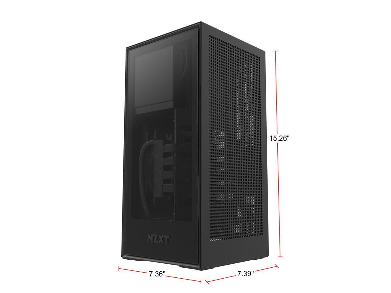 Gabinete NZXT H1 Mini ITX com Fonte 650W e Cabo Riser e Water Cooler ...