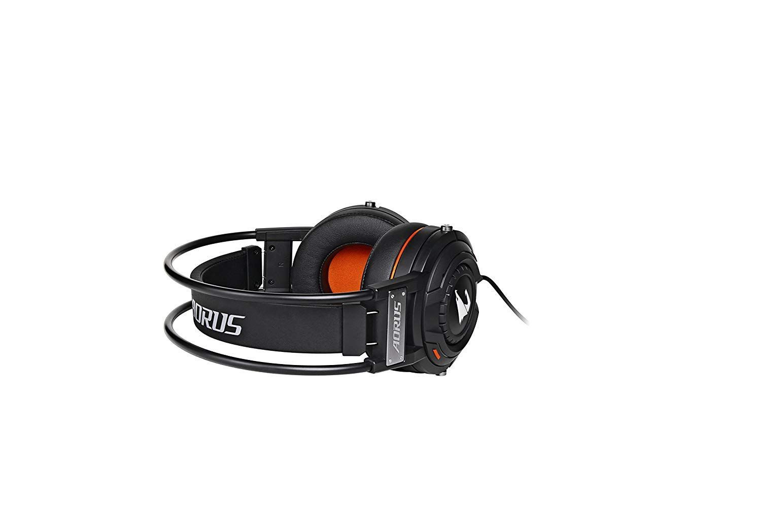 Headset Gamer Gigabyte Aorus H5 Gaming RGB Preto/Laranja - GP-FORCE H5 ...