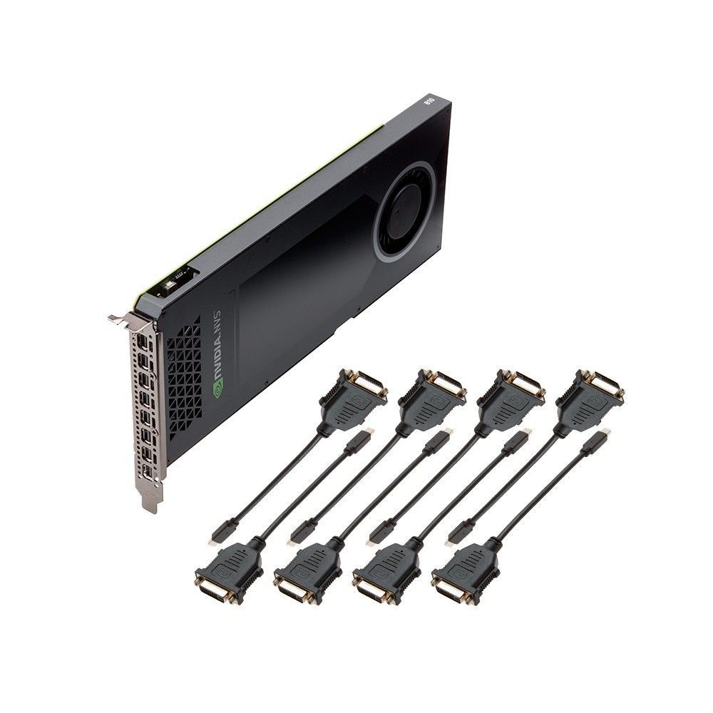 Placa de Vídeo NVIDIA QUADRO NVS 810 4GB DDR3 128 bits 8 mini display port VCNVS810DVI-PORPB ...