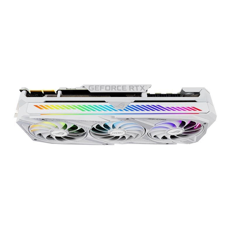 Placa de Vídeo Asus ROG Strix GeForce RTX 3090 OC White Edition 24GB ...