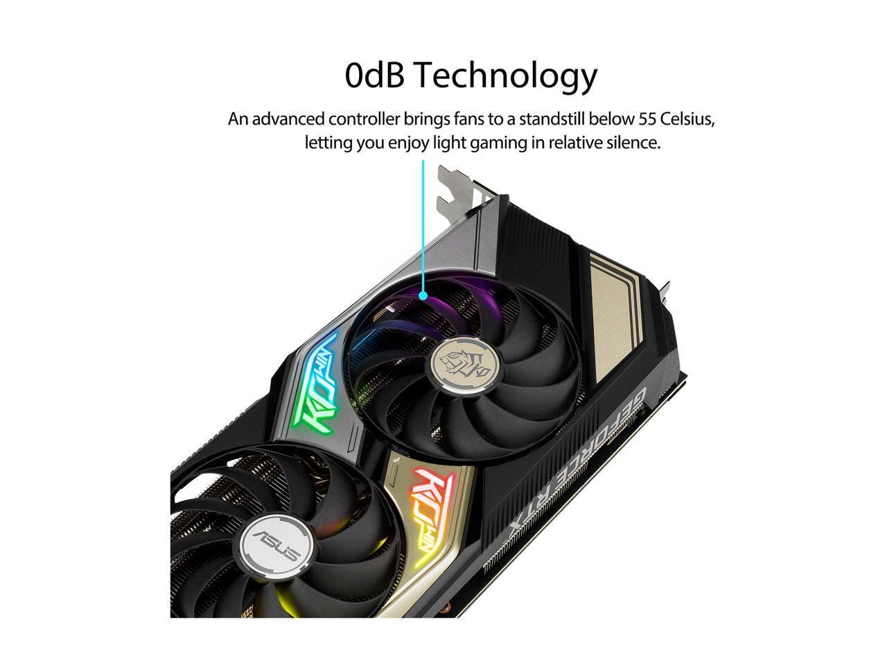 Placa de Video ASUS KO GeForce RTX 3070 V2 OC Edition LHR 8GB GDDR6 ...