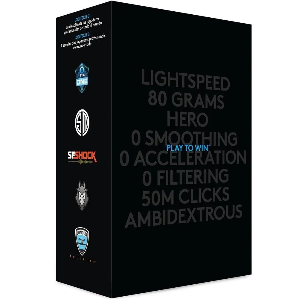 Mouse Sem Fio Gamer Logitech G PRO Lightspeed Wireless RGB Lightsync ...