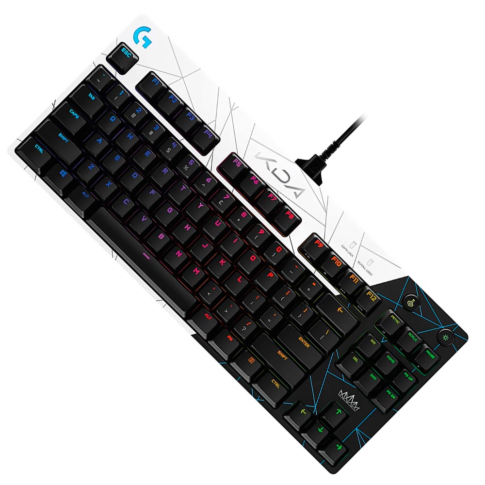 Teclado Mecânico Gamer Logitech KDA PRO GX Brown US - 920-010074 - GK ...