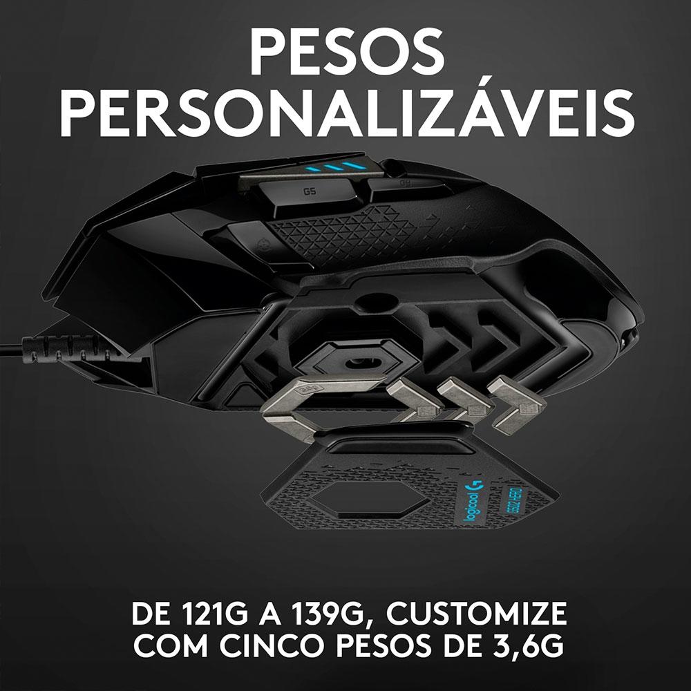 Mouse Logitech G502 Hero USB 25600 DPI 11 Botões | GK Infostore - GK ...