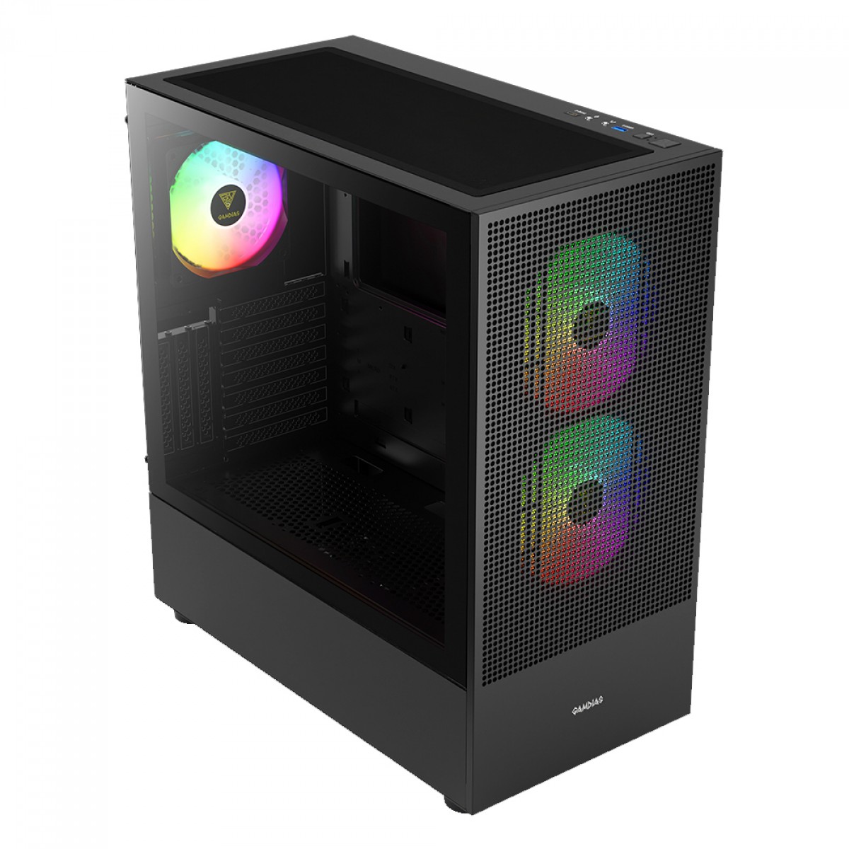 Gabinete Gamer Gamdias Talos E3 Mesh Elite Black - TALOS-E3-MESH-ELITE ...