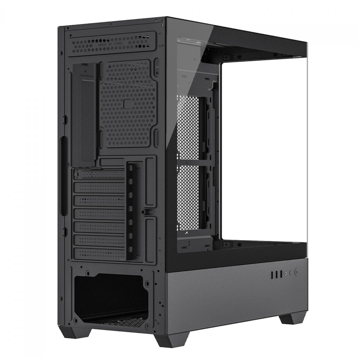 Gabinete Gamer Redragon Reflect Flow Vidro Temperado Mid Tower Black ...