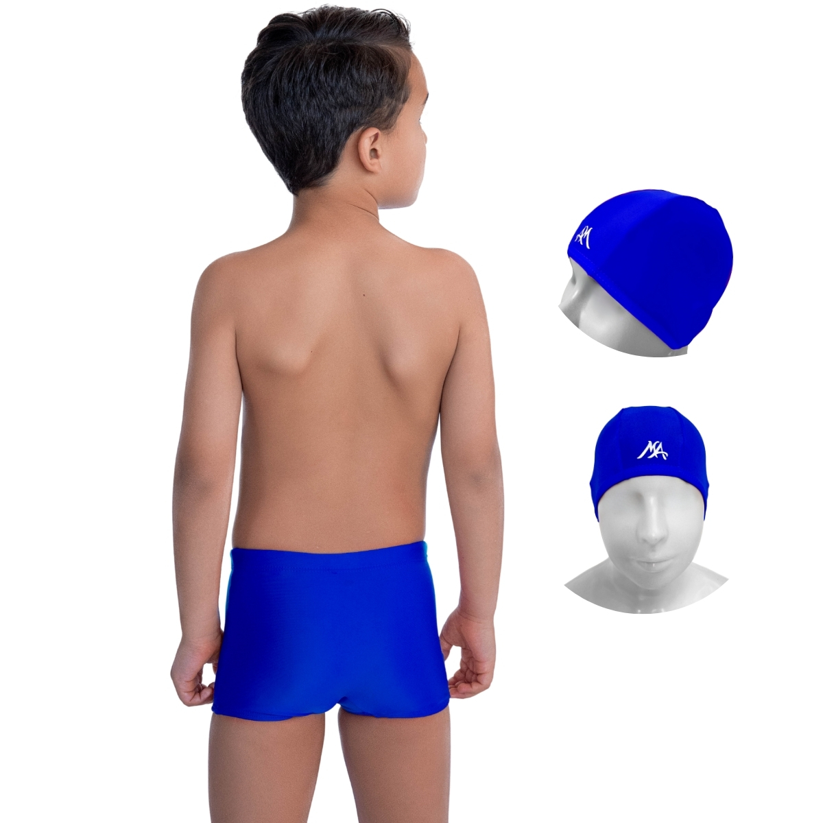 Kit Infantil Sunga Boxer Proteção Solar Uv 50 Cadarço Lisa Basica 2025 ...