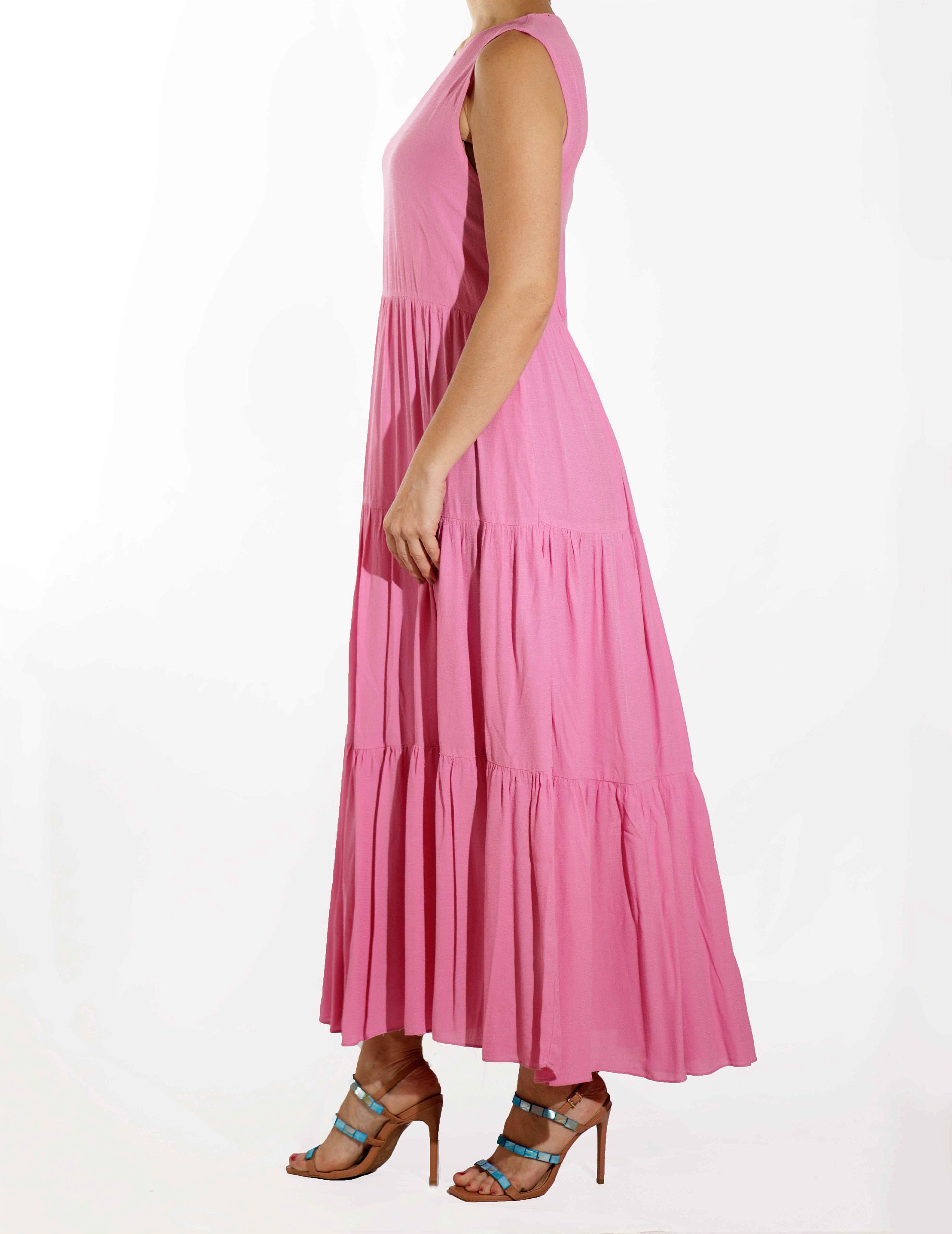 Vestido Longo Zara Rosa Claro - Bhava