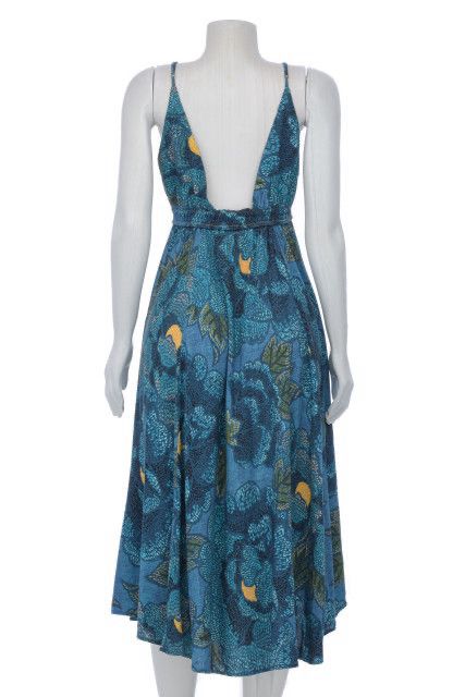 Vestido Farm Azul Estampa - Bhava