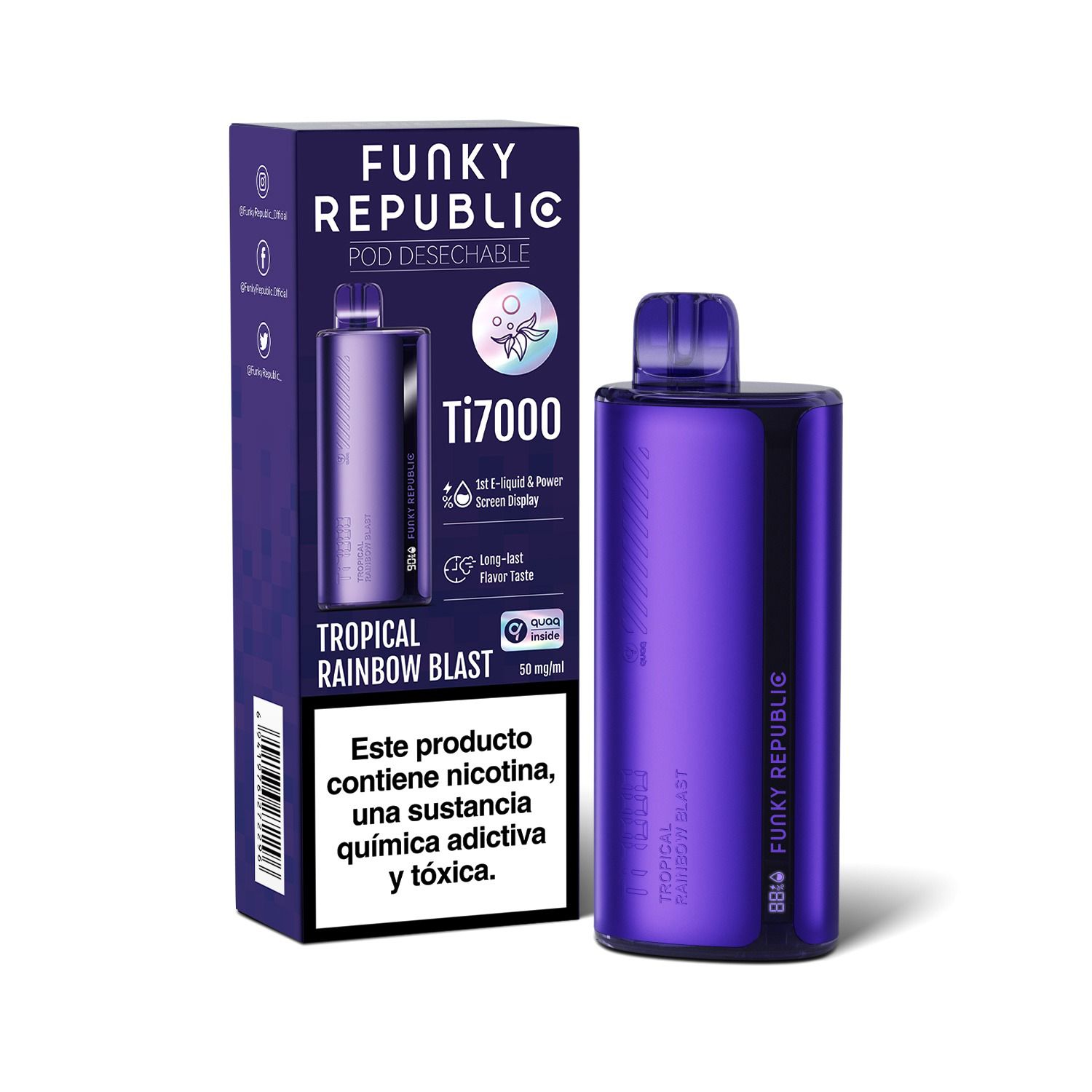 Pod Descartável - Funky Republic Ti7000 | Totalpod - Total POD ...