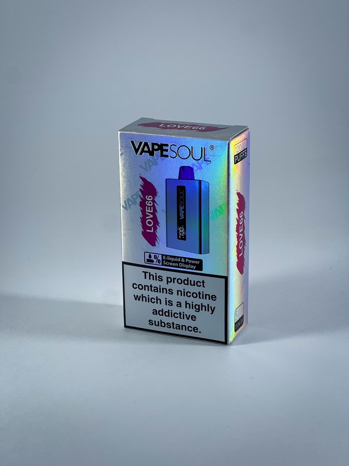 VapeSoul V-120 LCD - 12000 Puffs | TotalPod - Total POD | Maringá - PR