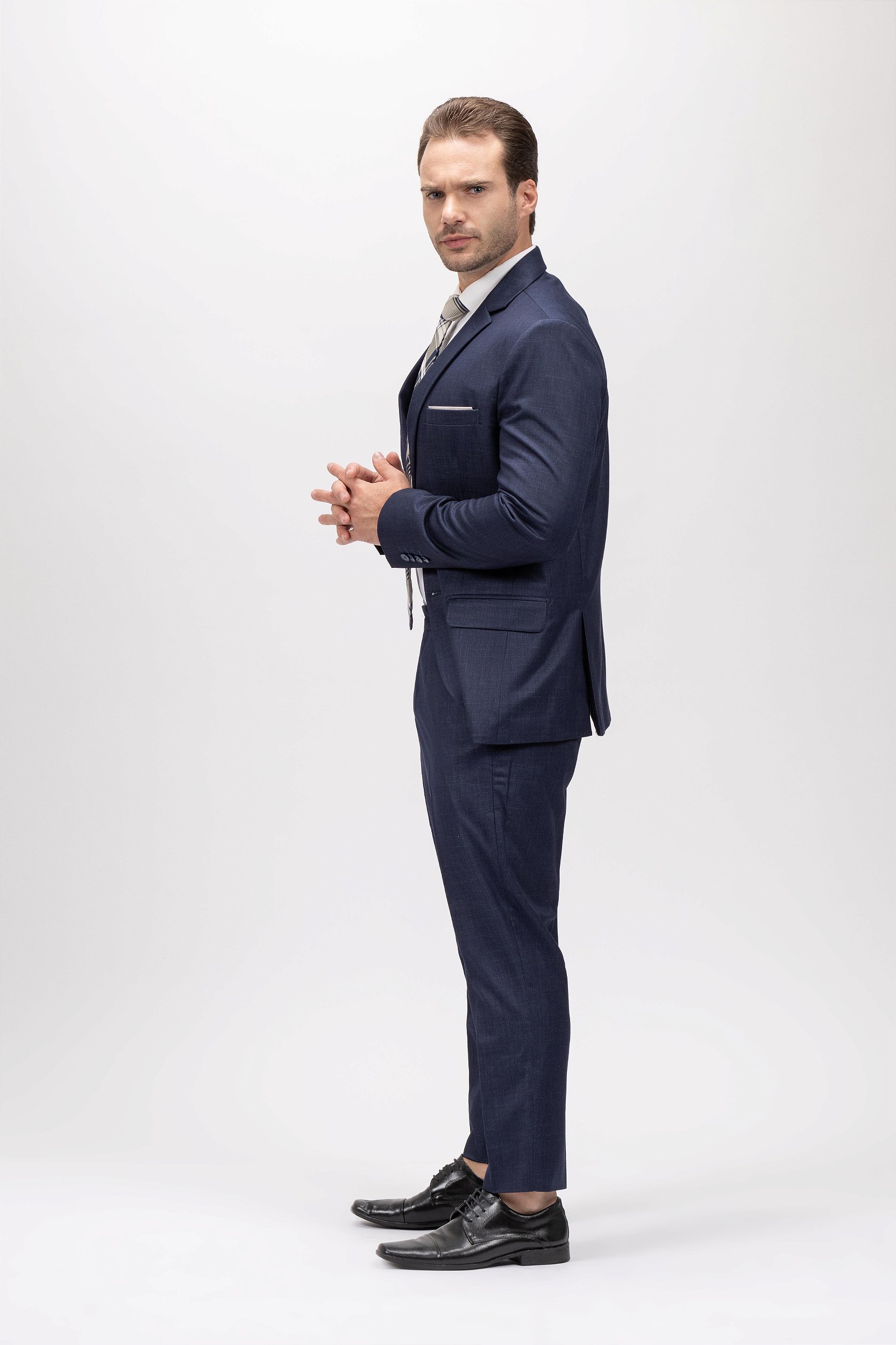 Terno Slim Masculino - Denim Pv OC2218 - Splindid Alfaiataria