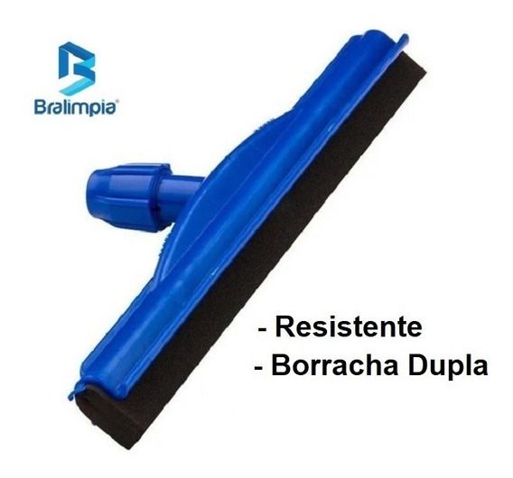 Rodo Profissional 65cm Dry Borracha Dupla Bralimpia Com cabo - Aradesc
