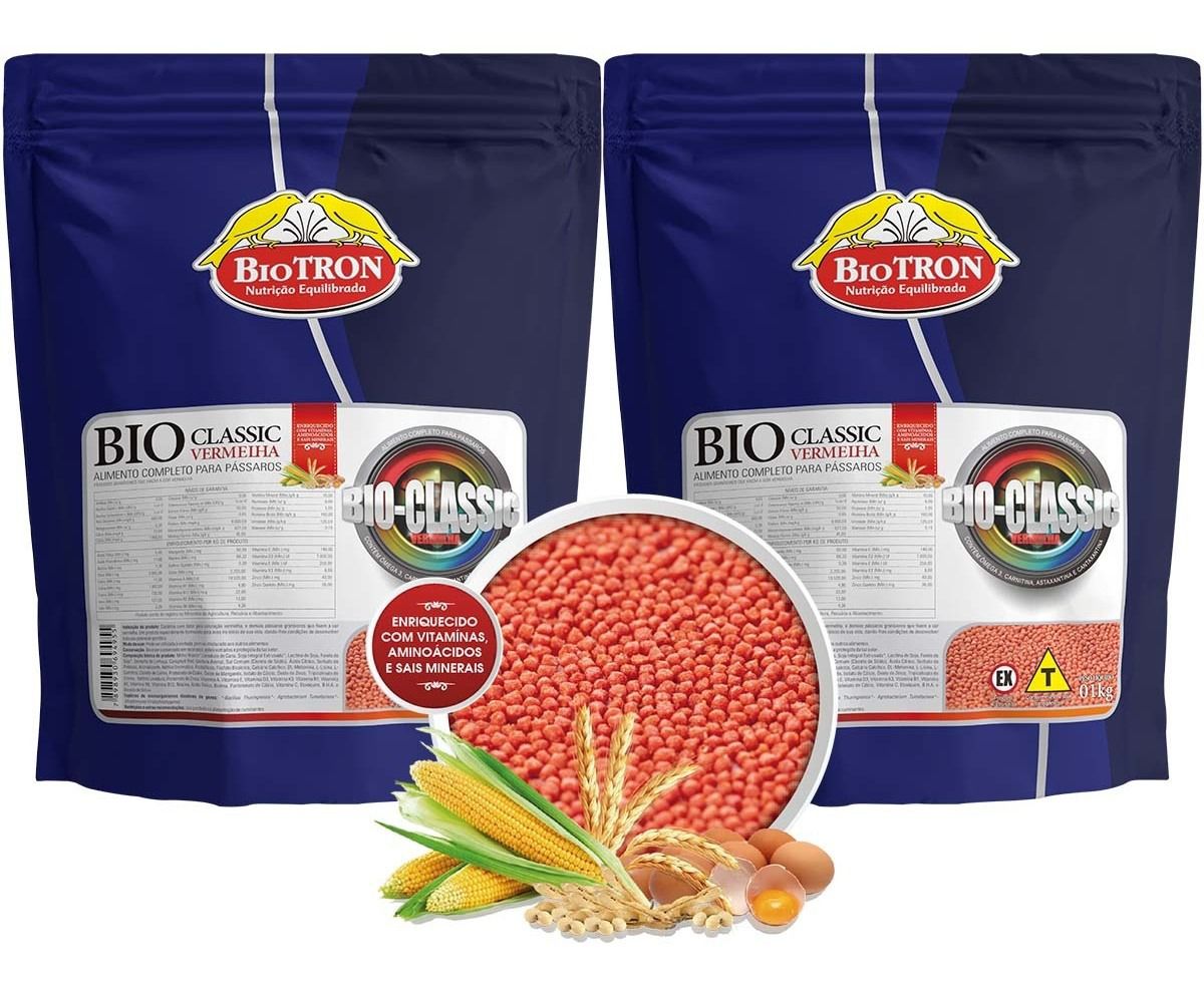 BIOTRON BIO CLASSIC VERMELHA 1KG - A casa do seu PET