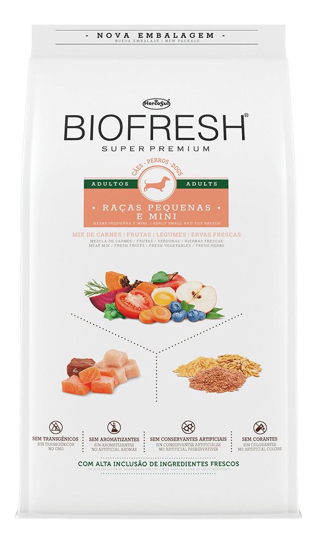 BIOFRESH ADULTO PEQ/MINI 3KG - A casa do seu PET