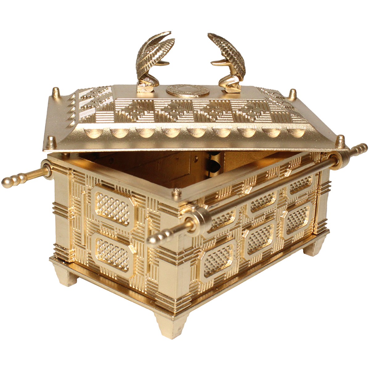 Arca Da Aliança Plástica Abs Dourada 15cm - Loja Preciosa Graça