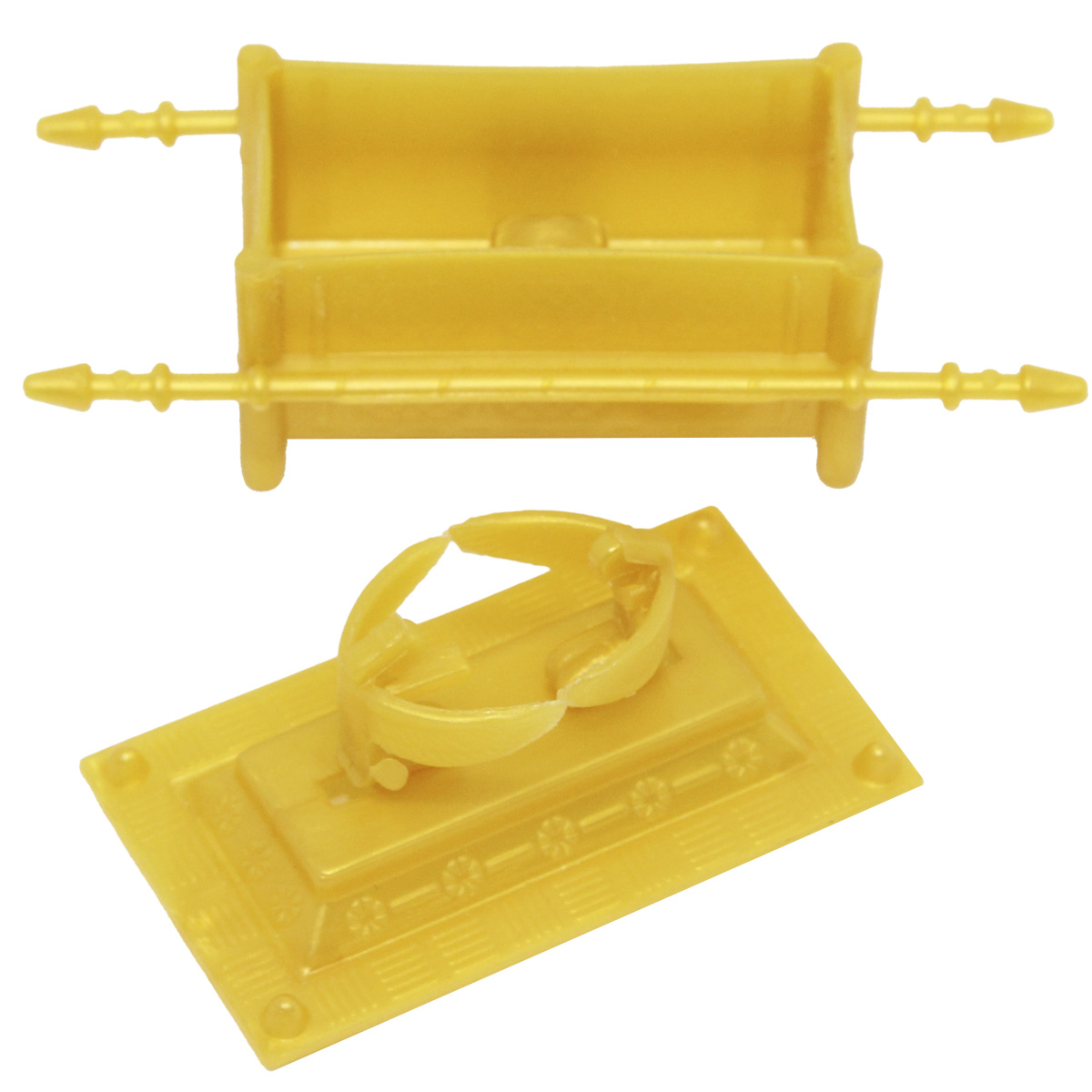 Arca Aliança Plástica Dourada Para Campanha 10cm Comprimento - Loja ...