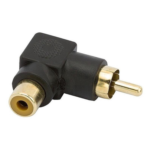 Adaptador RCA Macho x RCA Fêmea 90º - NOVA TRIDA ELETRÔNICA