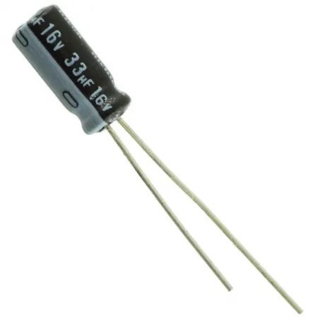Capacitor Eletrolítico 33uF x 16V - NOVA TRIDA ELETRÔNICA