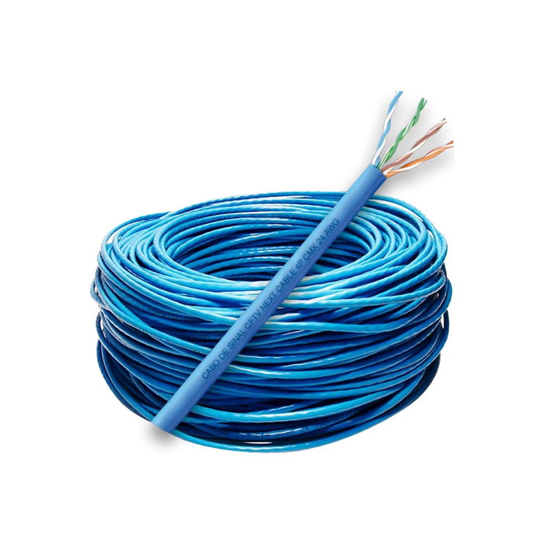 Cabo De Rede Telecam Lan 4p Cat5e 100% Cobre 305m 24awg Azul - Roma ...
