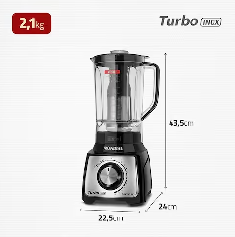 Liquidificador Mondial L-1200 Bi 127V/60Hz - shopvieira.com