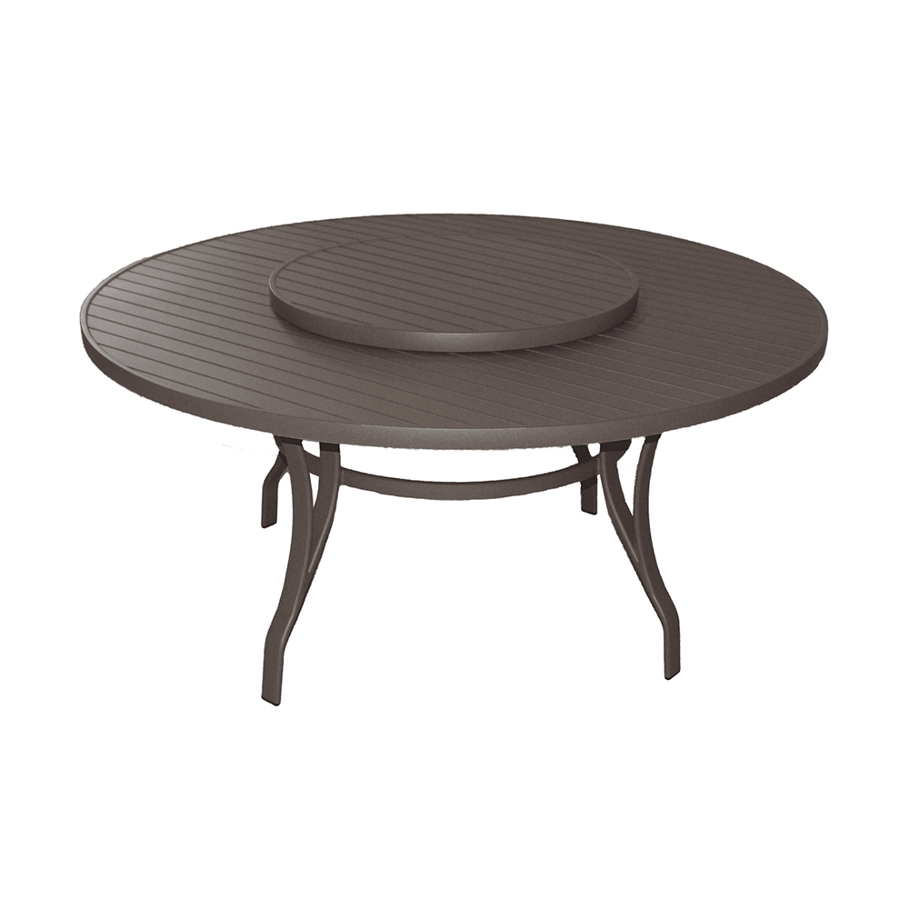 Mesa Ripada 1,40m em Alumínio com Giro Externo - Sarah Móveis