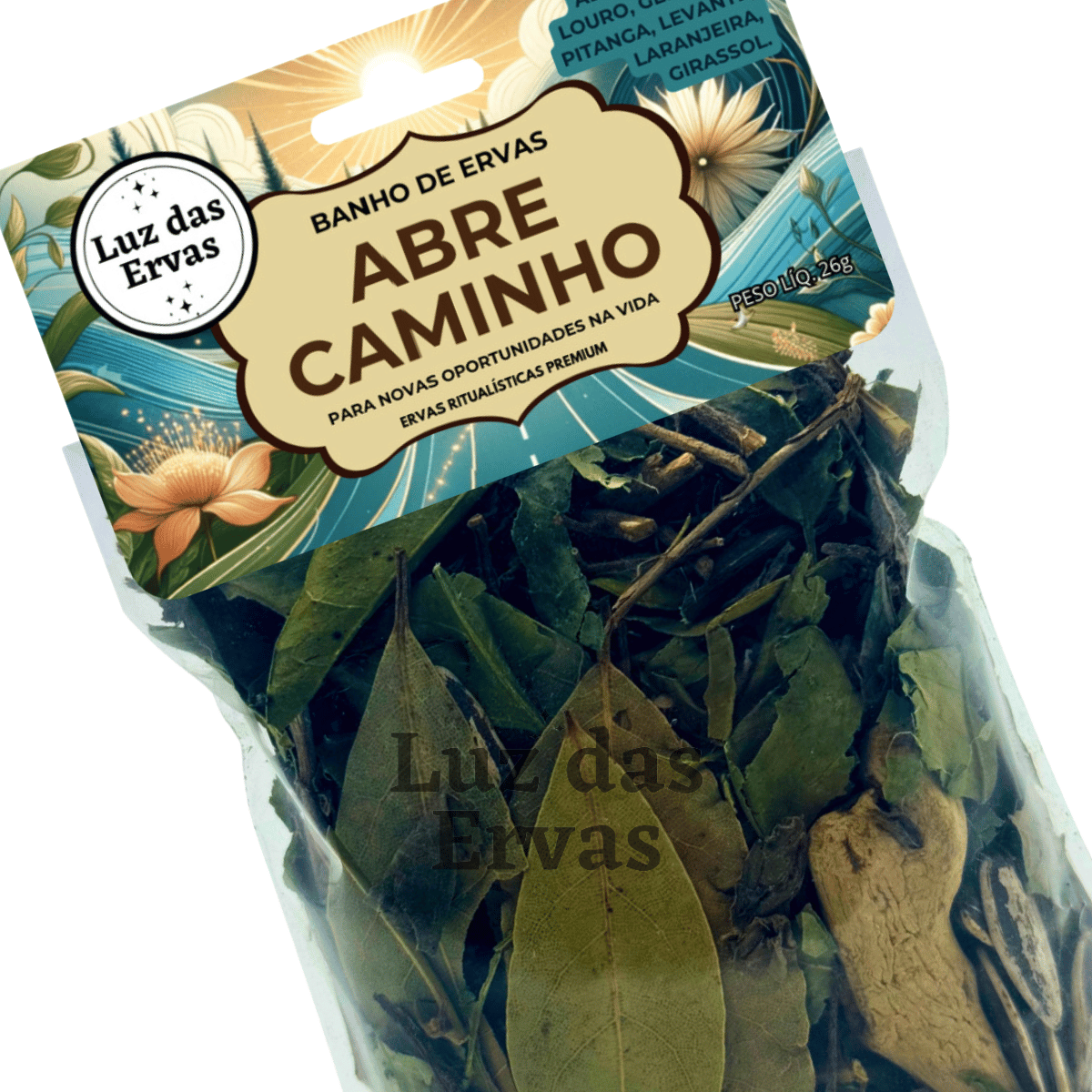 Banho de Ervas Abre Caminho (atacado) - Luz das Ervas - Ervas Naturais, Sal Grosso para Banho e ...