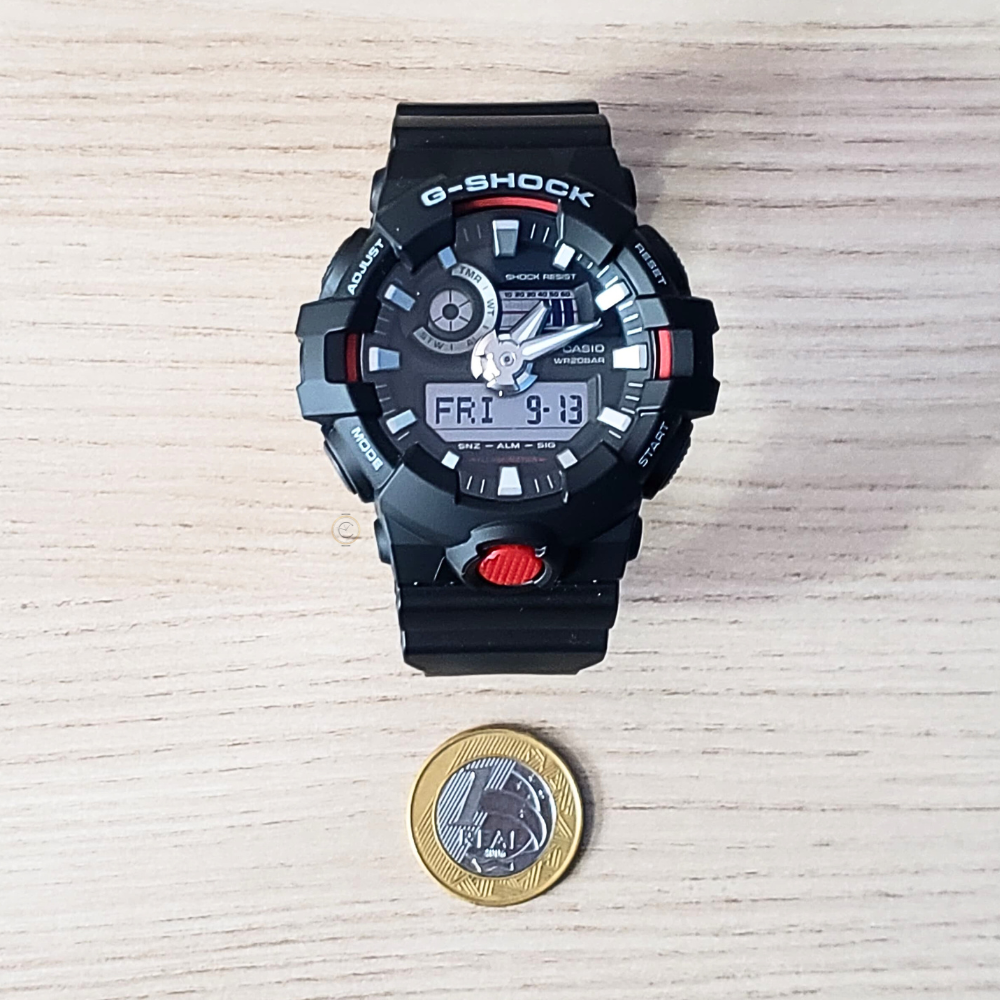 Relógio Casio Masculino Analógico e Digital G Shock GA-700-1ADR ...