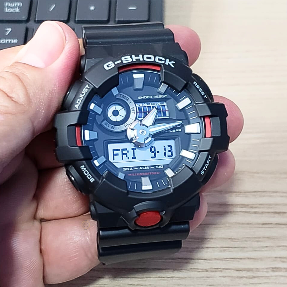 Relógio Casio Masculino Analógico e Digital G Shock GA-700-1ADR ...