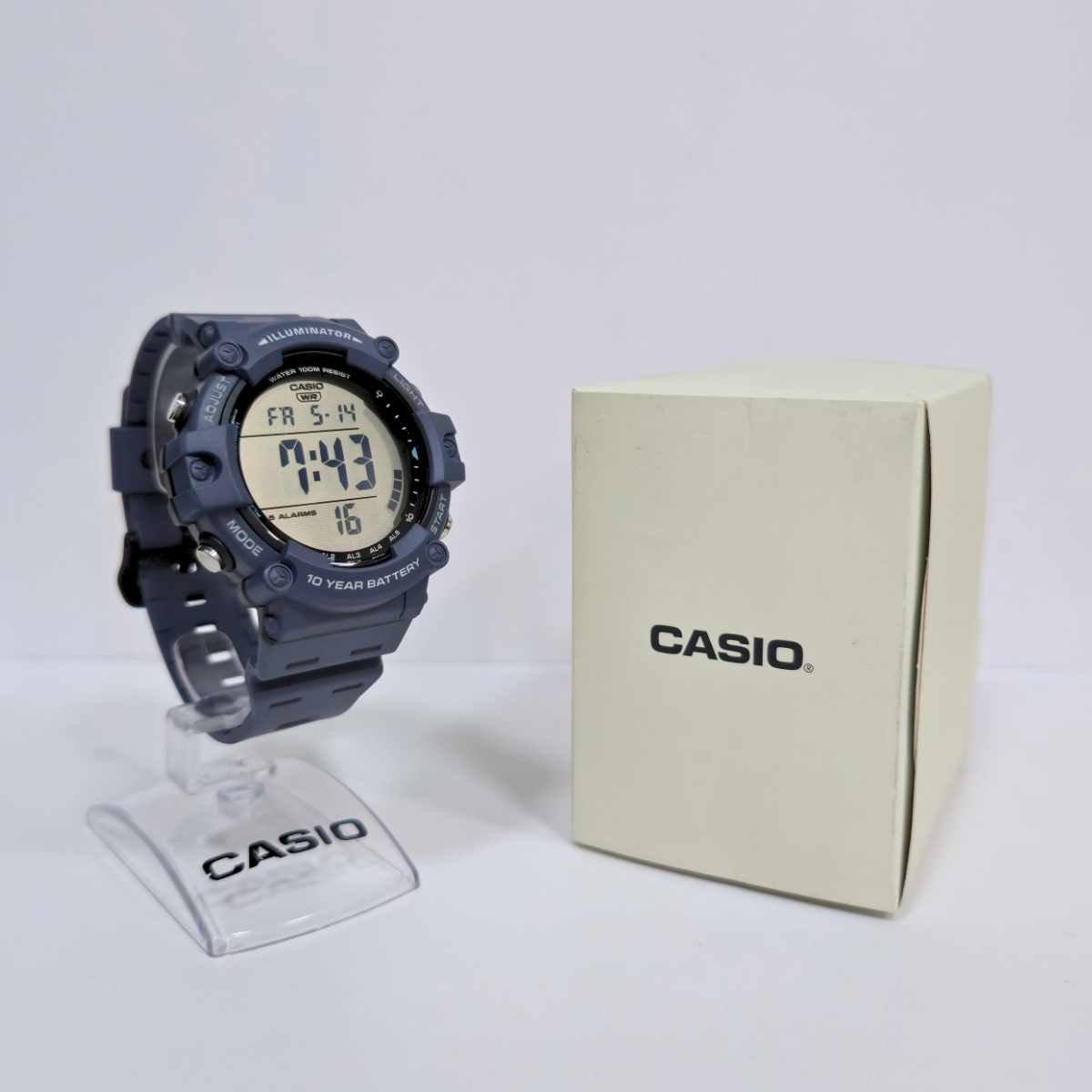 Relógio Casio Digital Masculino Standard Azul AE-1500WH-2AVDF ...