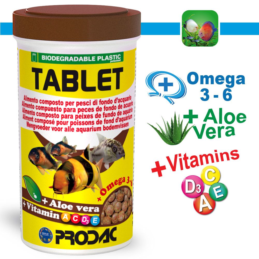RACAO PRODAC TABLET 30G - Garagem do Aquarismo